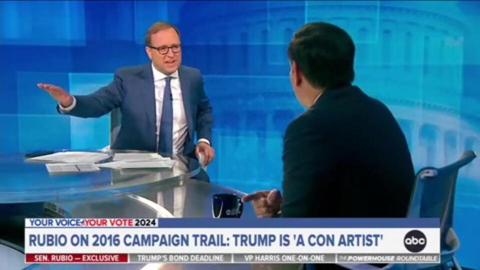 ABC’s Jon Karl Grills Marco Rubio Over His Willingness to Be Trump’s VP ...