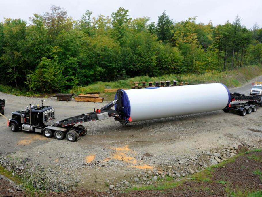 Large wind turbine parts will soon be trucked through Hancock County