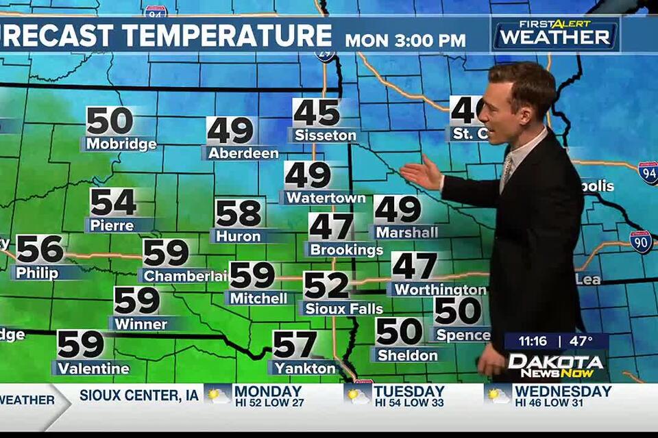 Tyler Roney's Monday First Alert Weather Forecast - NewsBreak