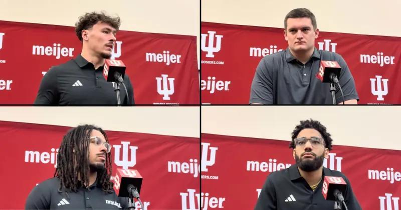 Players Q&A: Elijah Sarratt, Riley Nowakowski, Pat Coogan, Aiden Fisher recap B1G title - NewsBreak