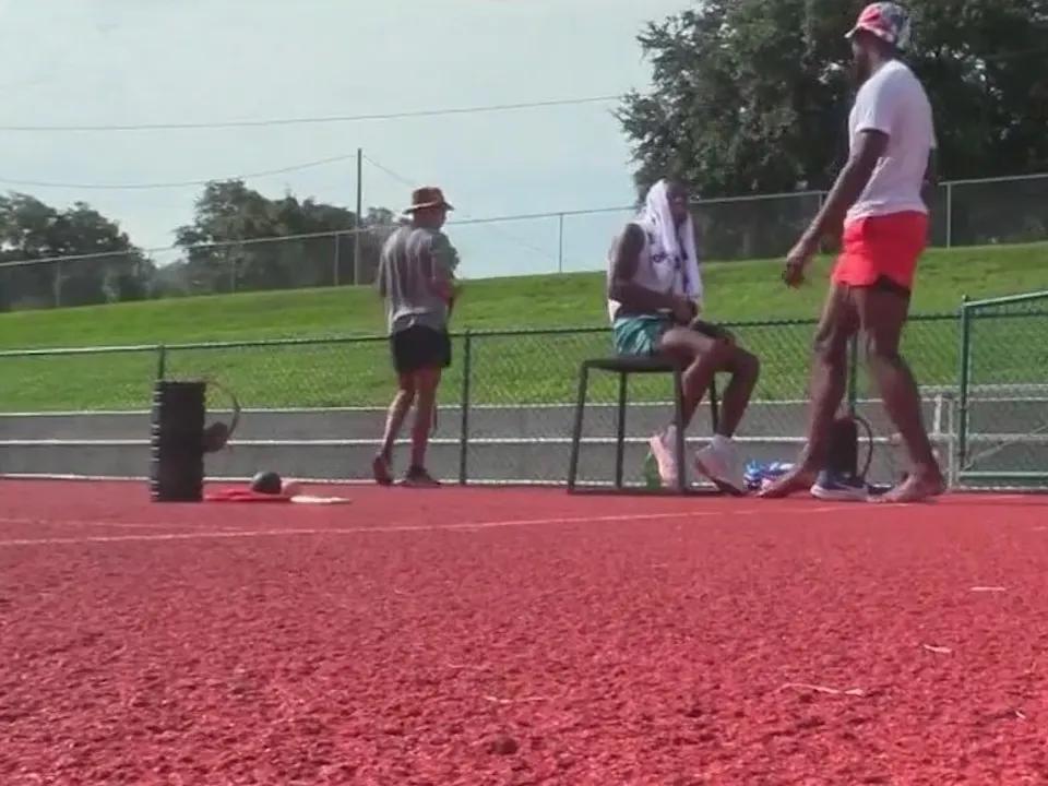 Team USA track team members training in Central Florida for Paris Olympics