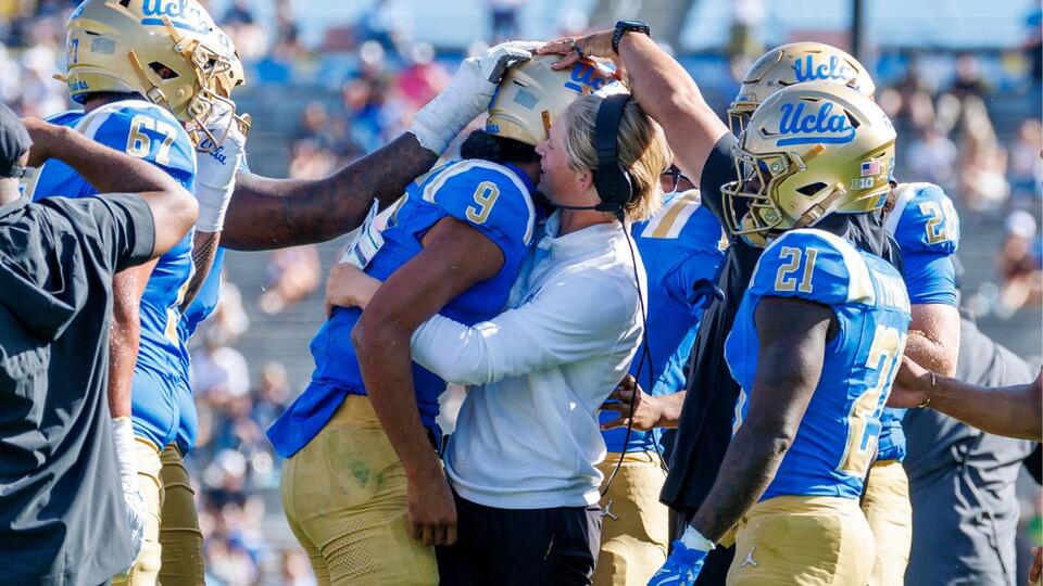 WATCH: Rick Neuheisel reacts as son Jerry Neuheisel helps UCLA shock No ...
