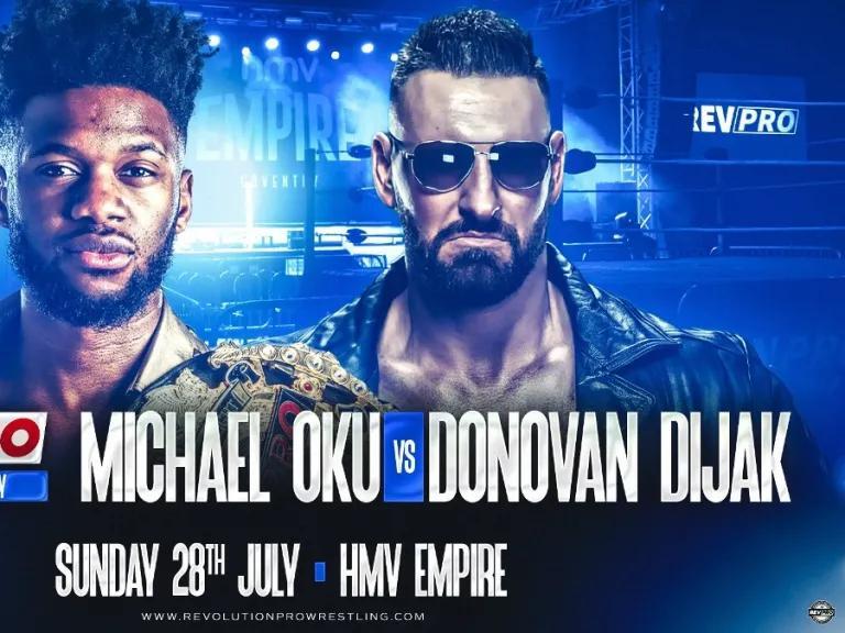 Donovan Dijak Announced For Multiple Events Following WWE Exit