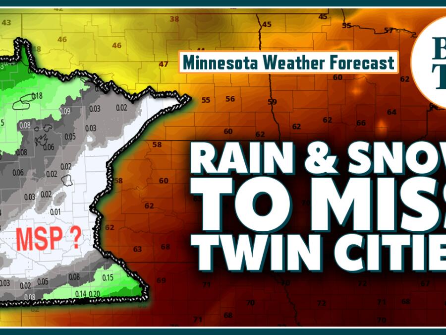 Minnesota weather forecast: Two waves of rain/snow set to miss Twin Cities