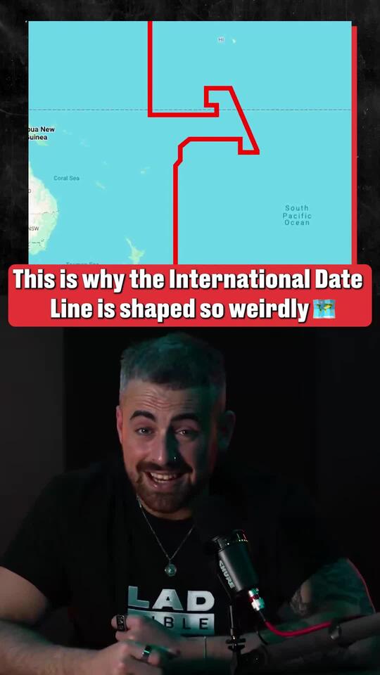Ive always wondered why the international date line looked like this ...