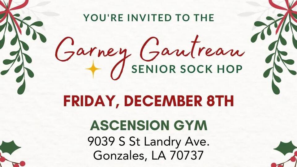Garney Gautreau senior sock hop scheduled for Dec. 8 in Gonzales ...
