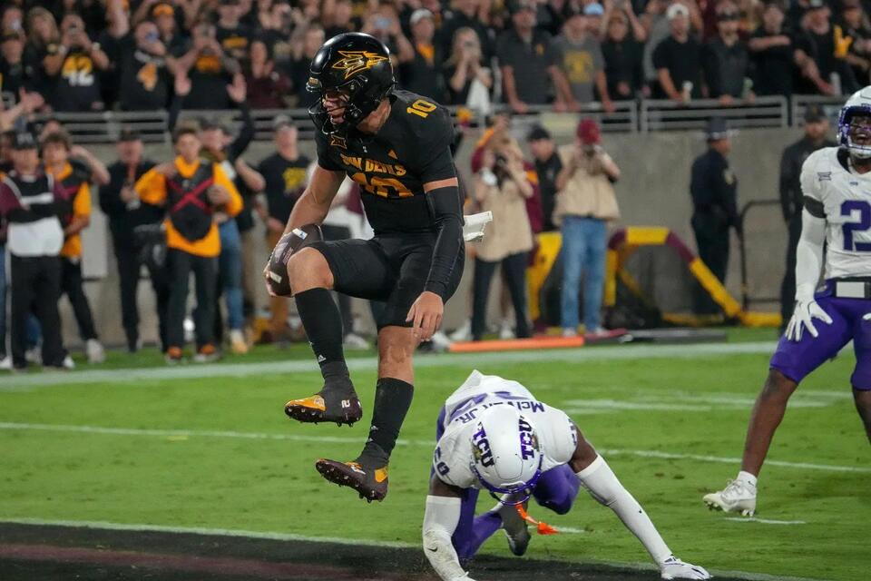 No. 21 Arizona State QB Sam Leavitt expected to miss game against Utah ...