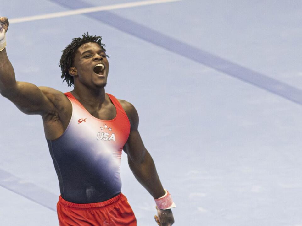 Frederick Richard achieves a first at Olympic Gymnastics Trials with 52 ...