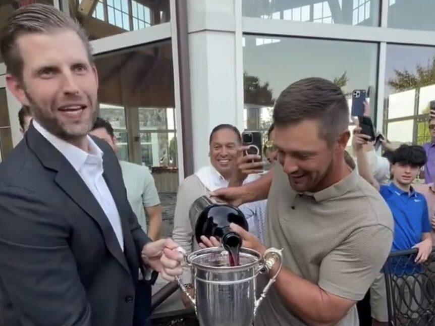 Trump Videos Into His NY Golf Club to Salute US Open Champ Bryson ...