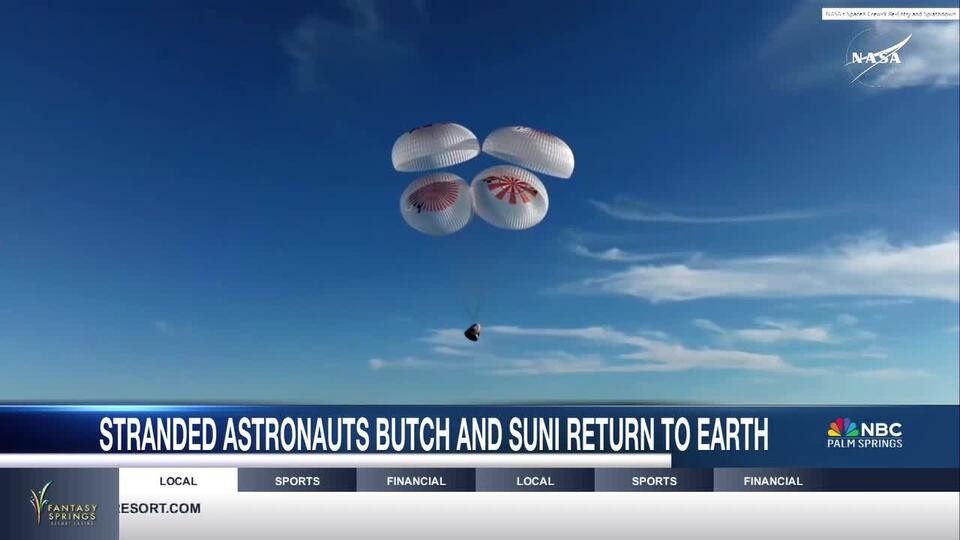 Stranded Astronauts Return to Earth After 9-Month Mission - NewsBreak