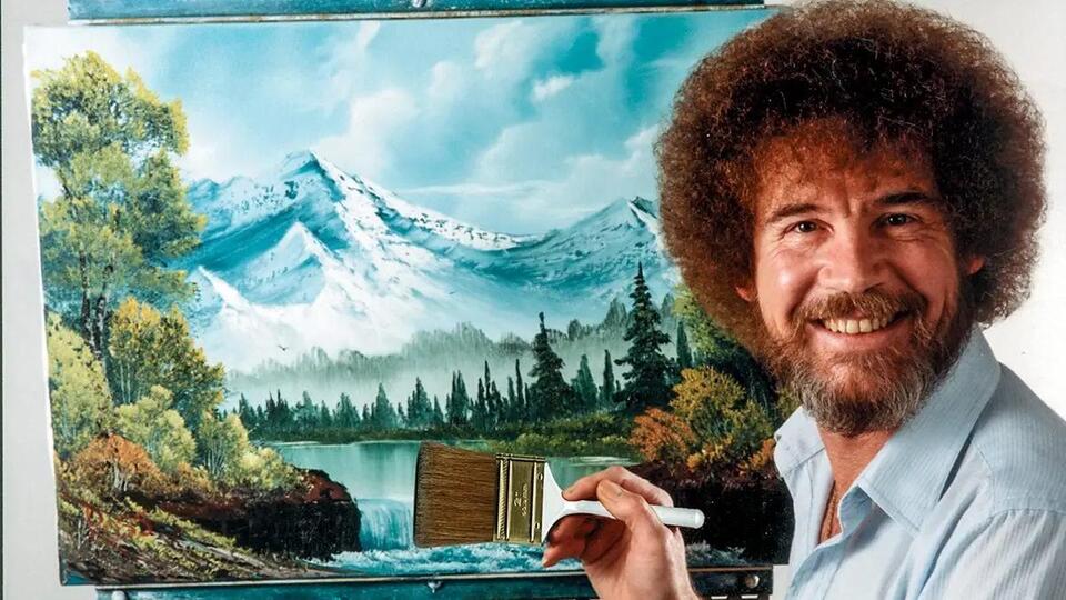 The Joy of Painting Becomes The Hope Of Broadcasting As Bob Ross Works ...