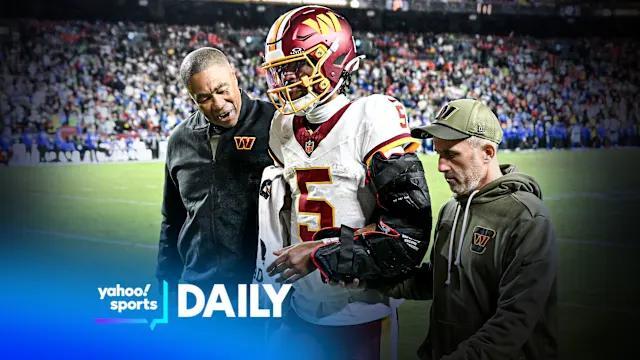 Dislocated elbow recovery time in NFL: How severity of Jayden Daniels ...