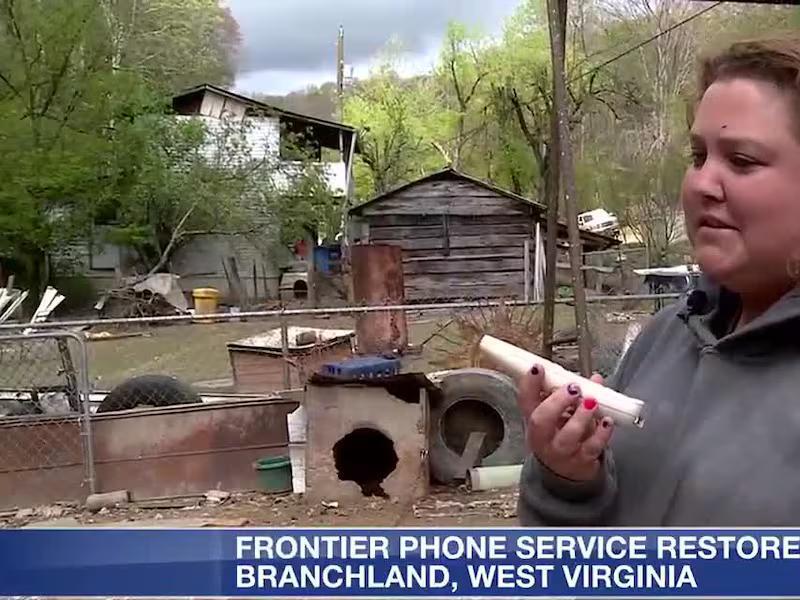 Phone service restored strong storms