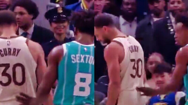 Stephen Curry Gets Guarded All the Way Out of Bounds as Hornets Still ...