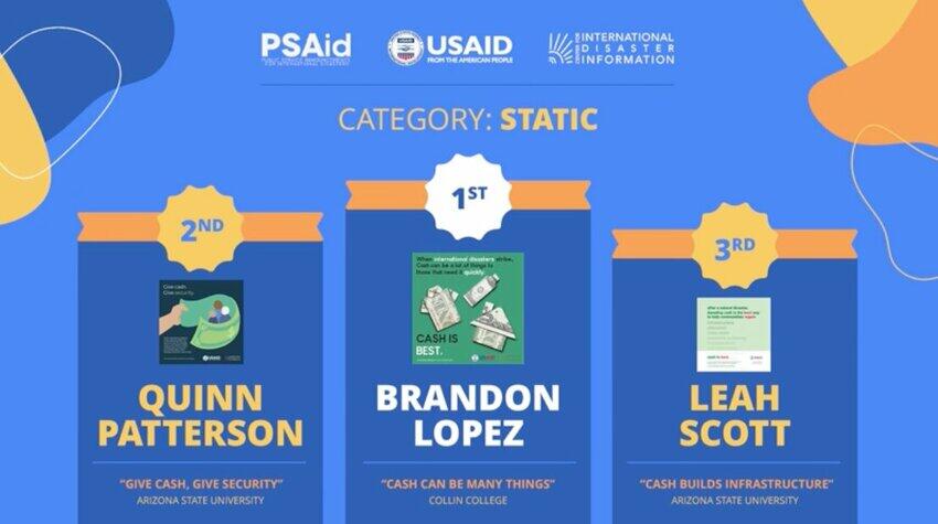 USAID PSA contest illustrates why Cash is Best when donating to ...