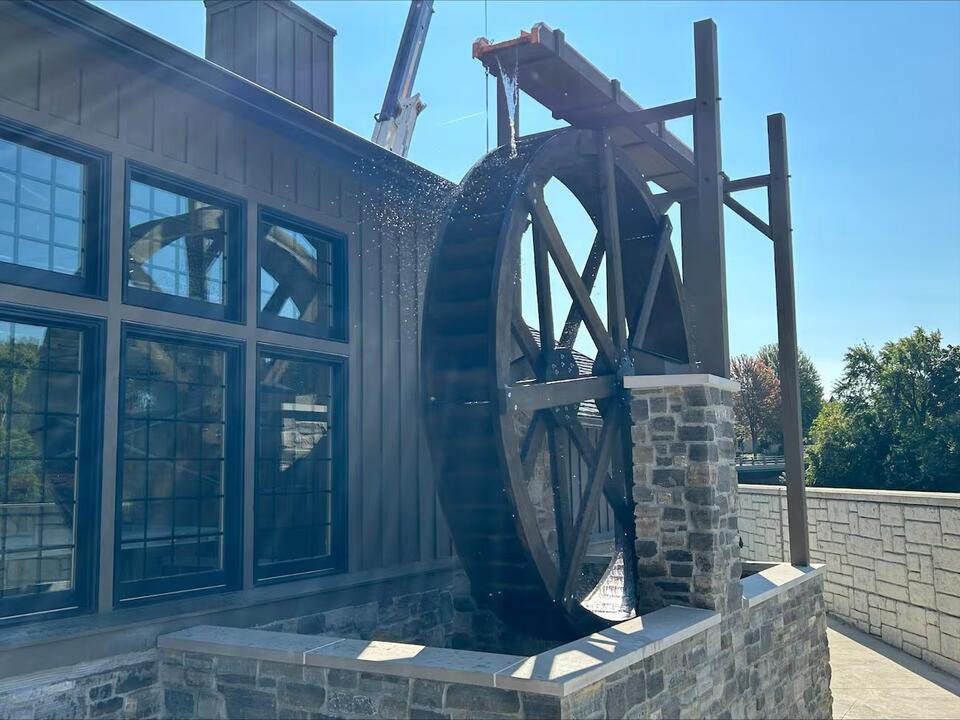 The Mill at Zehnder Park unveils water wheel installation - NewsBreak