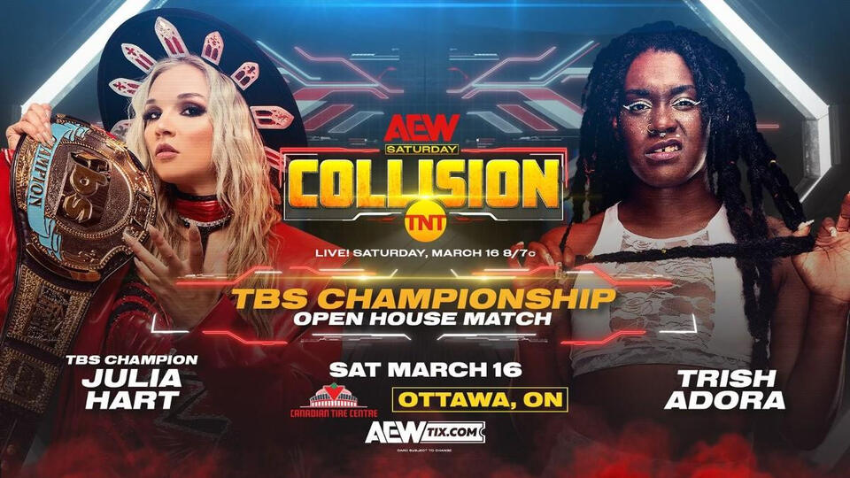 Julia Hart To Defend AEW TBS Title Against Trish Adora On 3/16 AEW Collision - NewsBreak