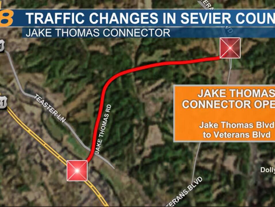 Jake Thomas Road extension opens in Pigeon Forge after 10 years