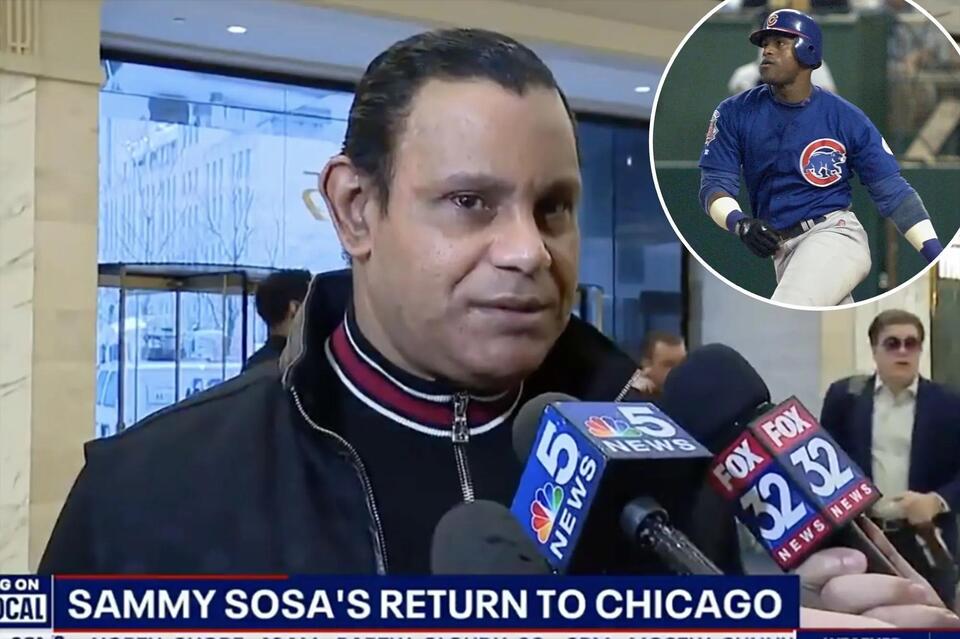 Sammy Sosa blindsided by steroid question in Chicago return - NewsBreak