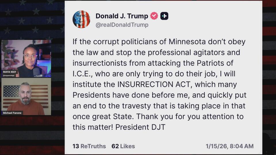 The Insurrection Act & More on the Minneapolis ICE Shooting & Coverup ...