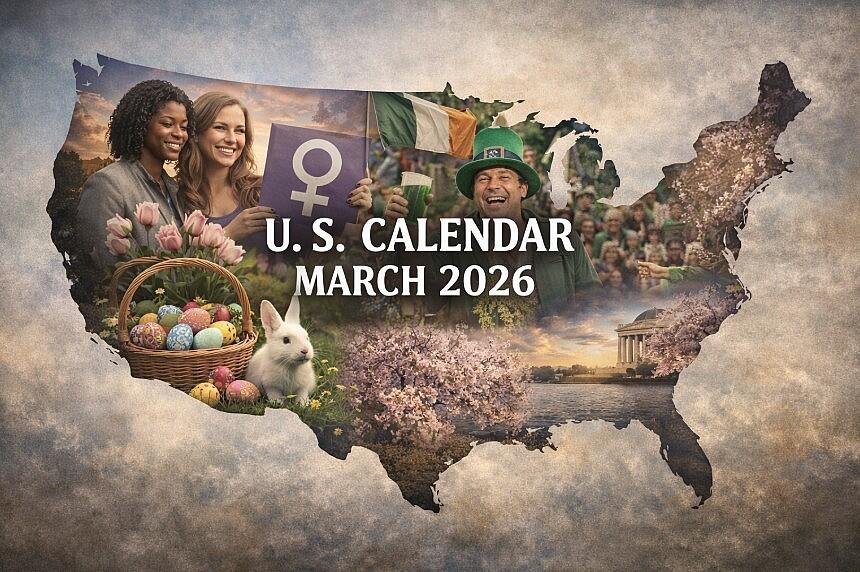 U.S Calendar in March 2026: Holidays, Festivals, Observances, And ...