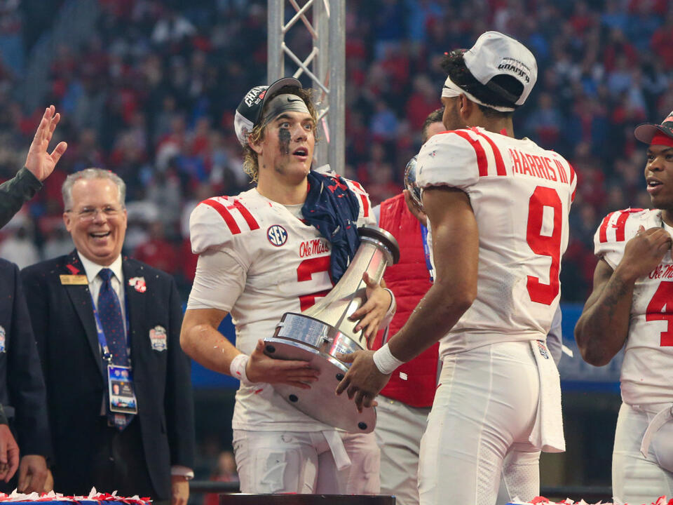 Ole Miss WR Tre Harris believes he and QB Jaxson Dart are the best duo ...