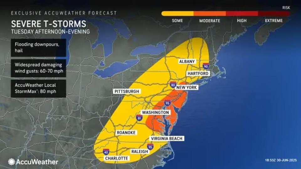 Here's Timing For Severe Storm System With Damaging Winds, Drenching ...