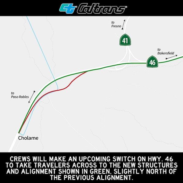 Highway 46 lane closure scheduled this week - NewsBreak