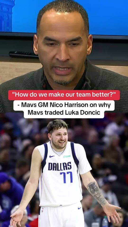 Mavs GM Nico Harrison sees the Luka Doncic trade as an upgrade nba basketball bball mavs lakers ...