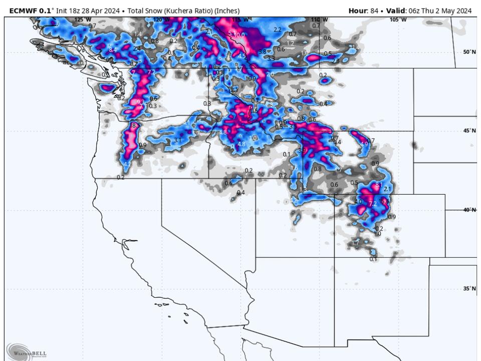 Late-Season Storm to Bring Nearly Two Feet of High Quality Snow to the PNW