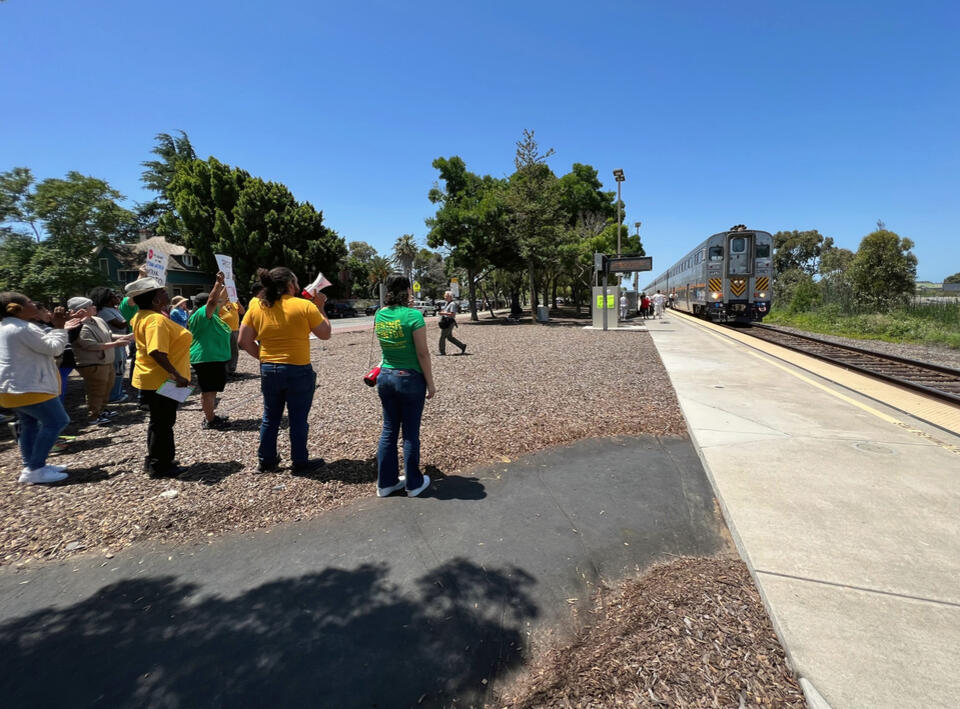 Antioch: Community Members Protest Looming Amtrak Station Closure ...