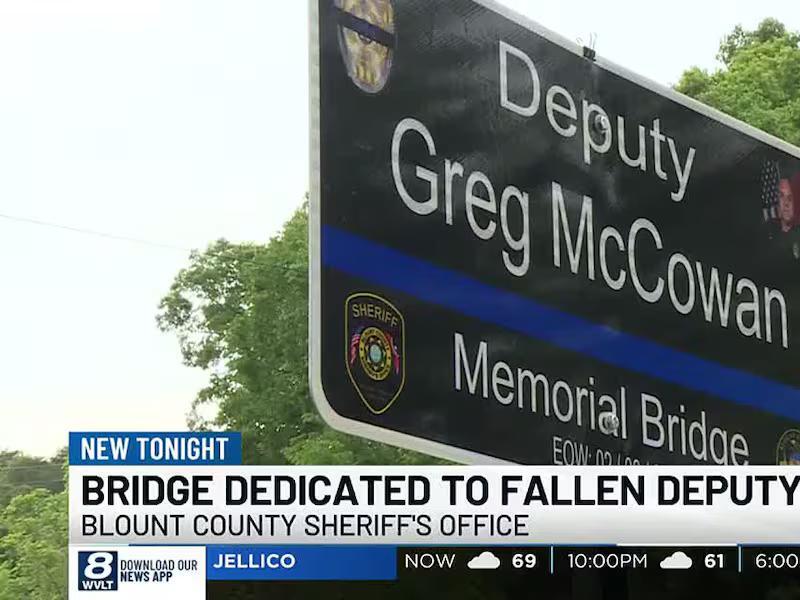 Fallen Deputy Sheriff Greg McCowan honored with bridge dedication in ...