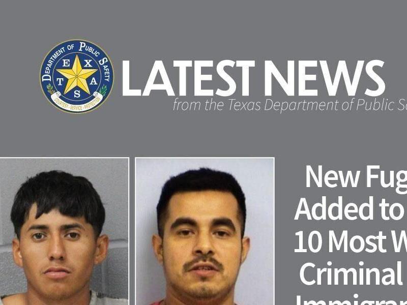 Texas adds two fugitives to most wanted list, offers $5,000 reward for tips