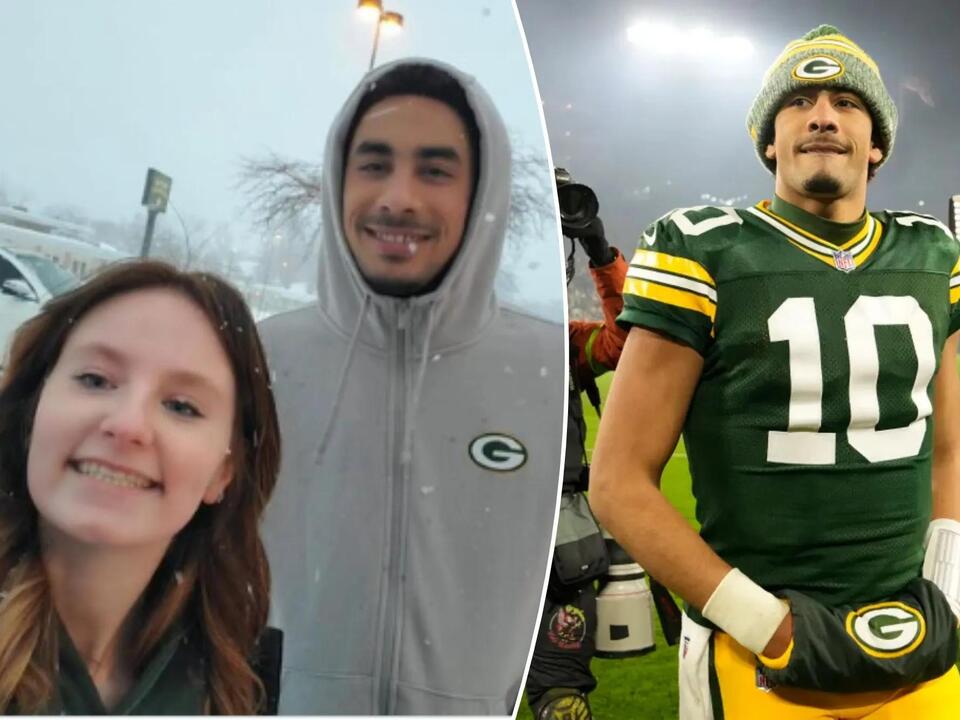 Packers quarterback Jordan Love offers to help woman push car out of ...