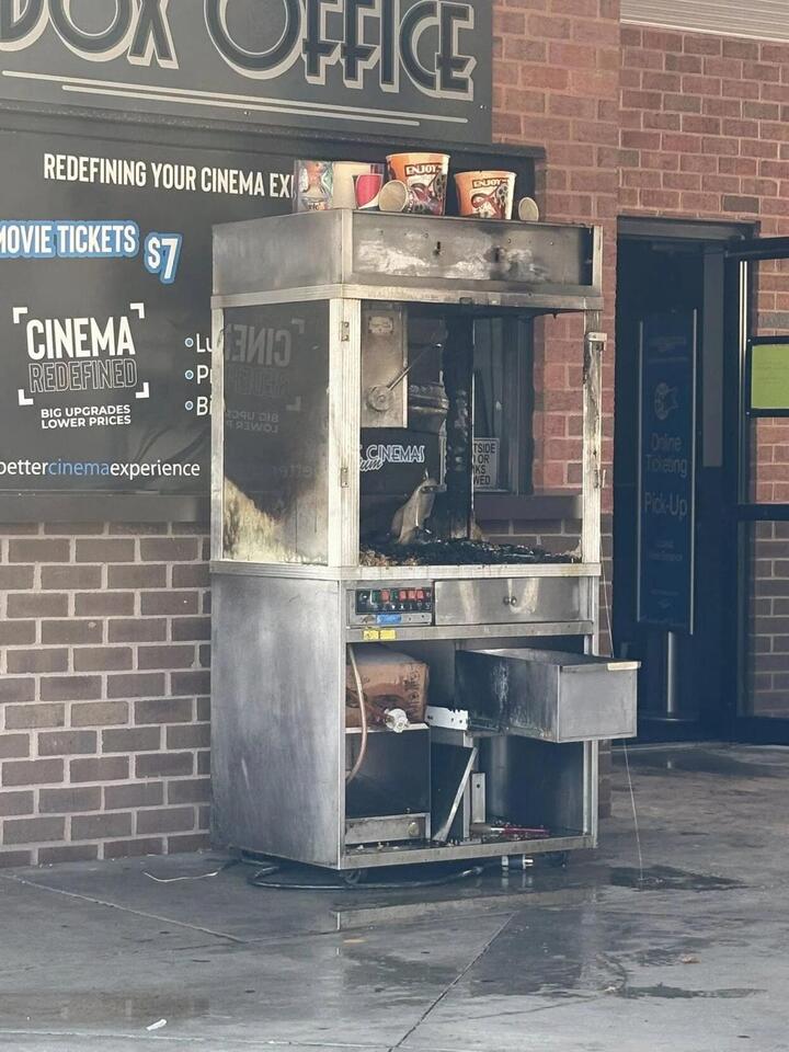 Popcorn machine fire closes Cambridge movie theater - NewsBreak