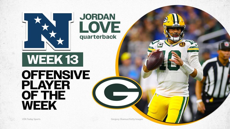 Packers QB Jordan Love named NFC Offensive Player of the Week for Week ...