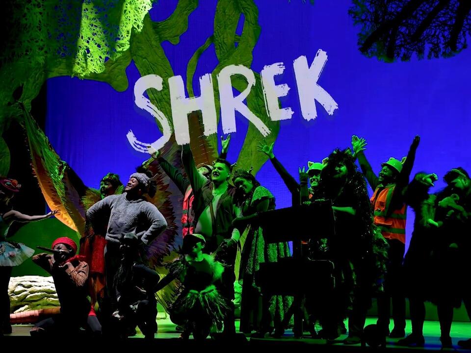 A Wisecracking Donkey Leads the Way in Shrek the Musical