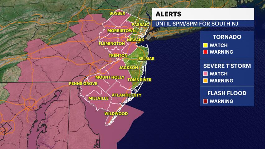 STORM WATCH: Severe storms, damaging wind and flooding in New Jersey ...