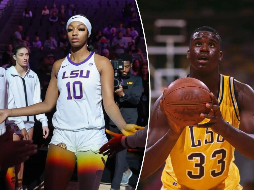 How Shaq became a ‘father figure’ to LSU star Angel Reese