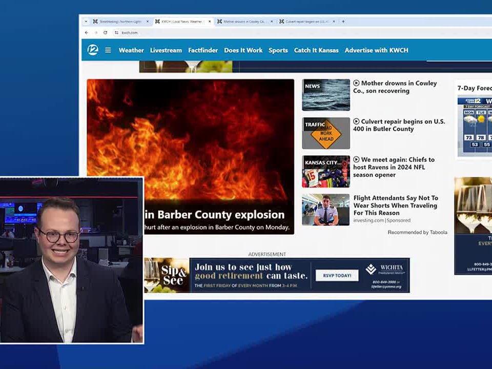 Explosion in Barber County, from controlled burn