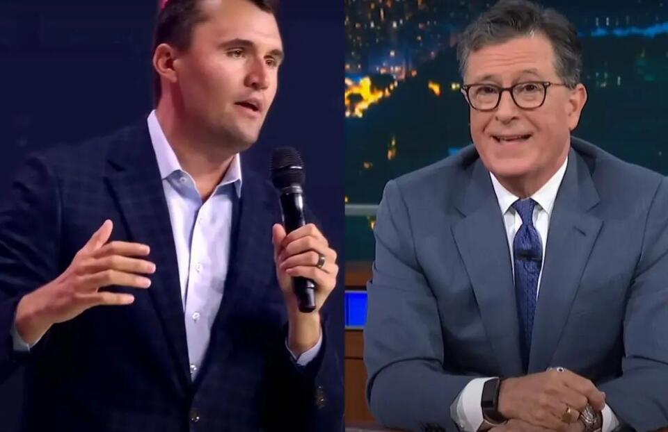 Charlie Kirk mocks Stephen Colbert amid The Late Show cancellation with ...