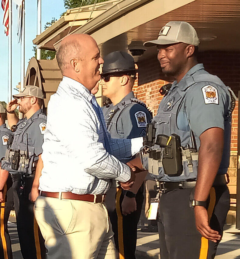 Former Millsboro police chief saluted in ceremonial walkout - NewsBreak