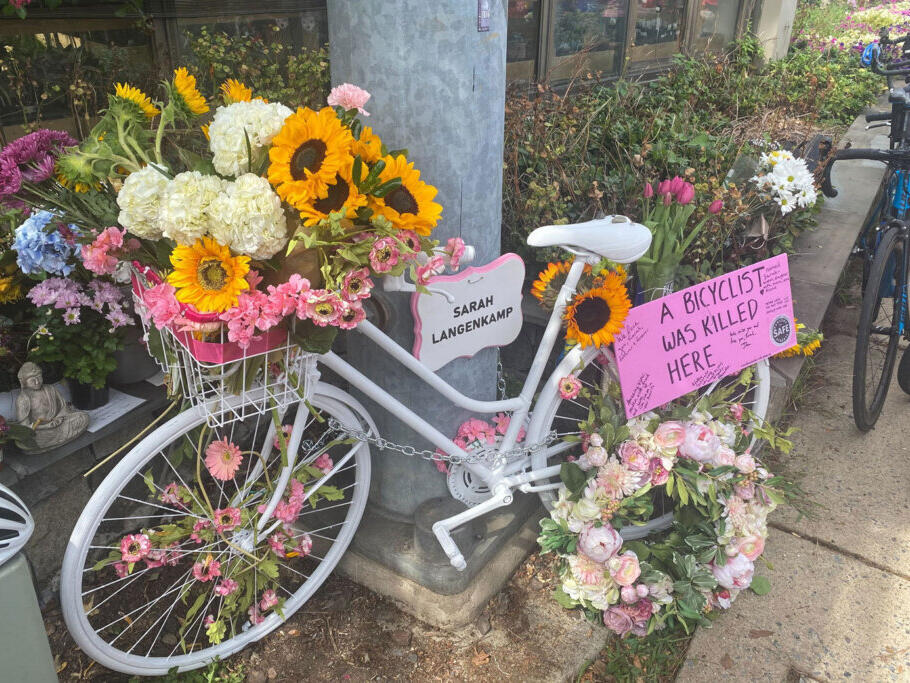 ‘It’s very emotional’: Man honors wife killed in bike lane as road ...
