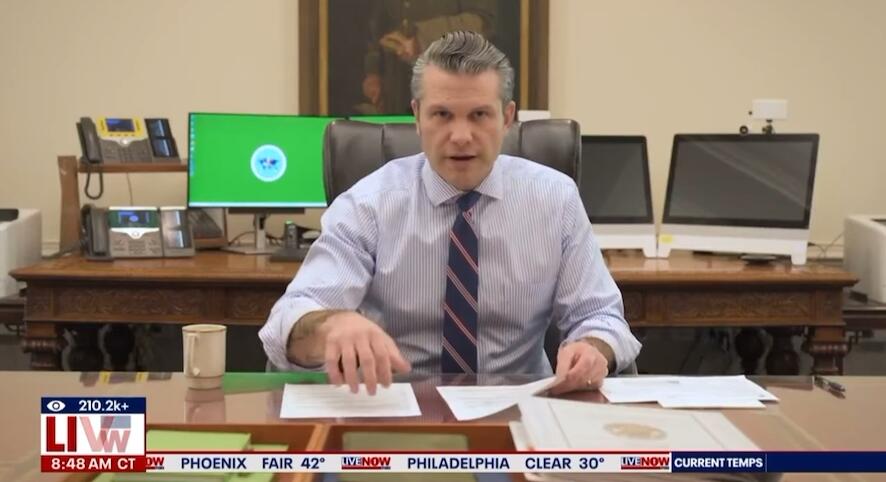 U.S. Defense Secretary, Pete Hegseth, speaks on the D.C. plane crash ...