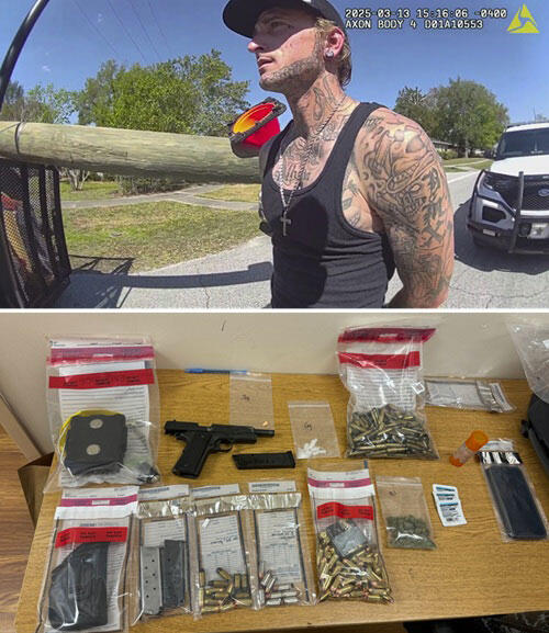 Central Florida Convicted Felon Arrested with Gun, Ammunition, Drugs ...