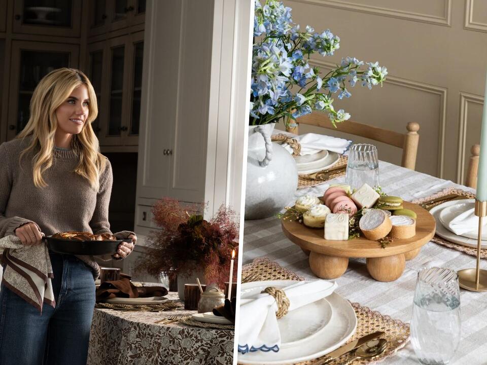 'How do you style a dining table without a formal floral arrangement ...