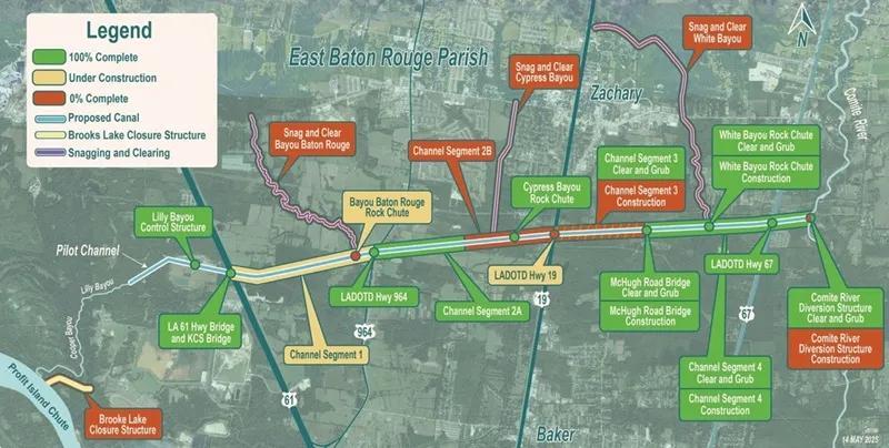 Contracts awarded for Channel Segment 2b and Comite River Diversion ...