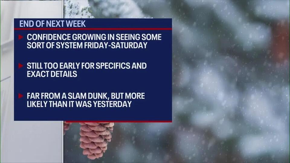 Snow chances increasing - NewsBreak