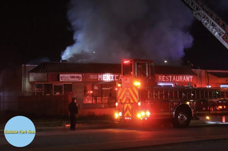 Two-Alarm Commercial Fire Destroys Baldwin Park Restaurant and Flower ...