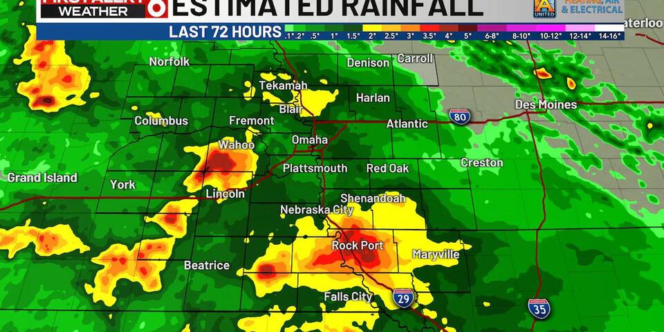 Labor Day Weekend rain totals in Omaha, surrounding areas - NewsBreak